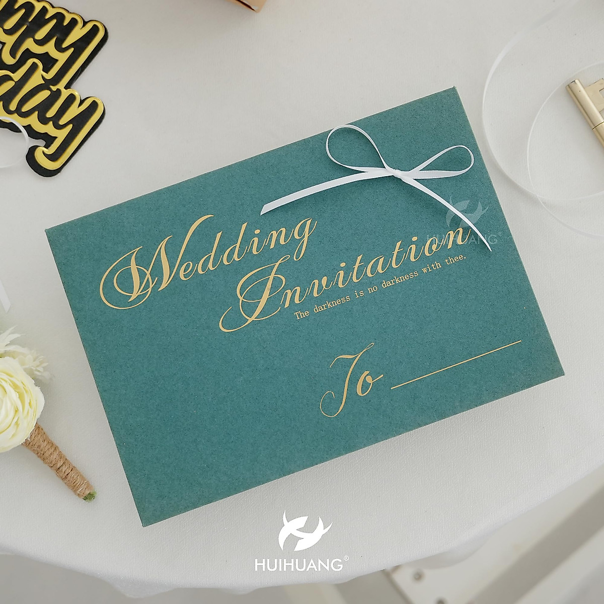 HUIHUANG Solid Color Satin Ribbon 1/8 inch x 100 Yards Roll Ribbon for Crafts (White)