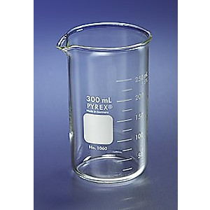 Pyrex 1060-600CNEa Berzelius Tall Form 600 mL Beaker Graduated Ea.