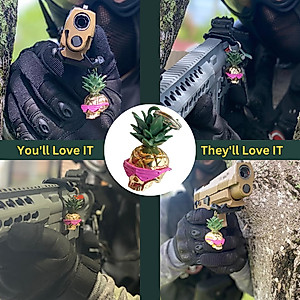 Airsoft Charm Mount Keychain Rifle Rail Accessory Decorative Fully Metal Gold