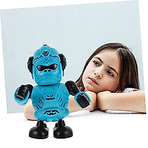 Toyvian 1pc King Robot Desktop Toys Kids Mini Toys Office Desk Toys Kids Robot Plaything Electric Toy Kid Electric Robot Toy Plastics, Electronic Components Child Intelligent Doll