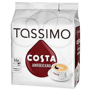 Tassimo Costa Americano 16 T Discs, (Large Cup Size) 16 Servings