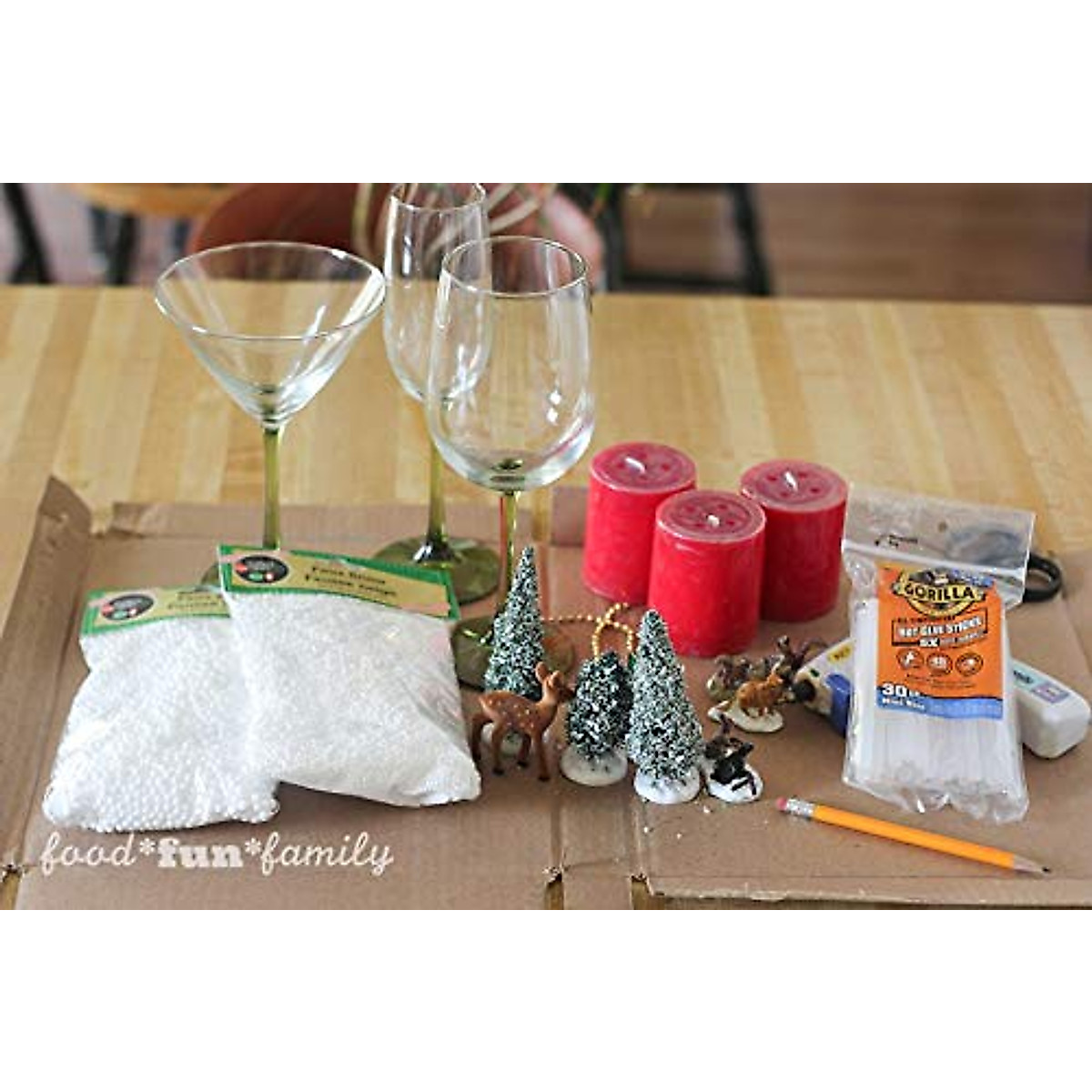 Gorilla Hot Glue Sticks, Mini Size, 8" Long x .27" Diameter, 25 Count, Clear, (Pack of 3)