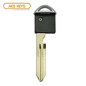 AKS Keys New Uncut Blank Chipped Emergency Key Compatible with Nissan Infiniti ID46 Chip