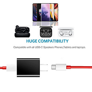 YCWZZH Replacement USB Type C Fast Wall Charger Charging Cable Cord for OnePlus 10 PRO 8 N10 8T 7 7T PRO 6T 5T 3 3t 5 Nord N100 Nord N200 Nord 2 Phone,OnePlus Buds Z Buds Z2 Buds Pro Earbuds (Red)