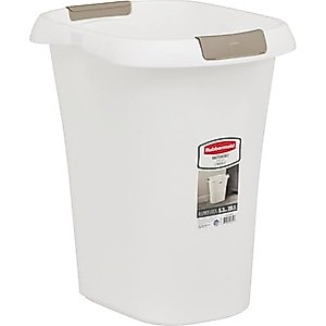 Rubbermaid 5.25 gal. White Open Top Wastebasket