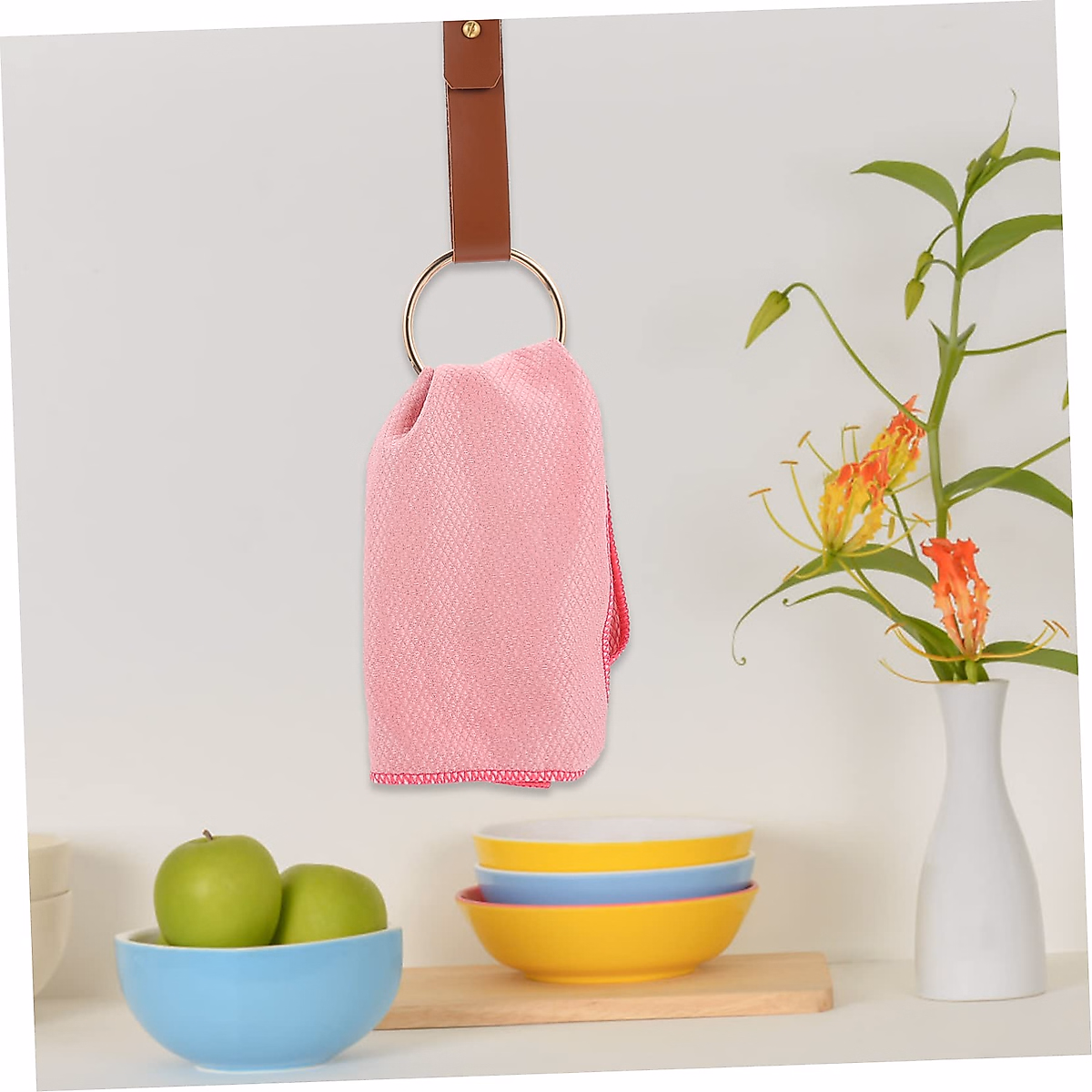 Towel Ring Kitchen Accessories Towel Stand Towel Hanger Towel Storage Ring Durable Towel Stand Home Decor Home Supplies Pu Towel Holder Bathroom Accessories Housewarming