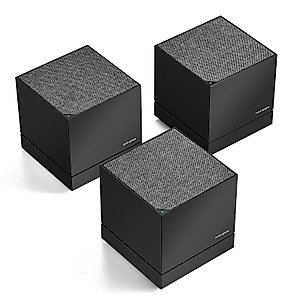 Tri-Band Mesh WiFi System, up to 6000 sq. Ft Whole-home Coverage, Router & Extender Replacement w/ 9 Gigabit Ethernet Ports, High-Performance Mesh WiFi Network Covers 8+ Rooms and 100+ Devices- 3 Pack