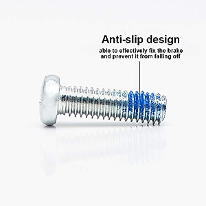 VNAKER PU Rubber Roller Skate Toe Stoppers 1 Pair with Screws (Blue