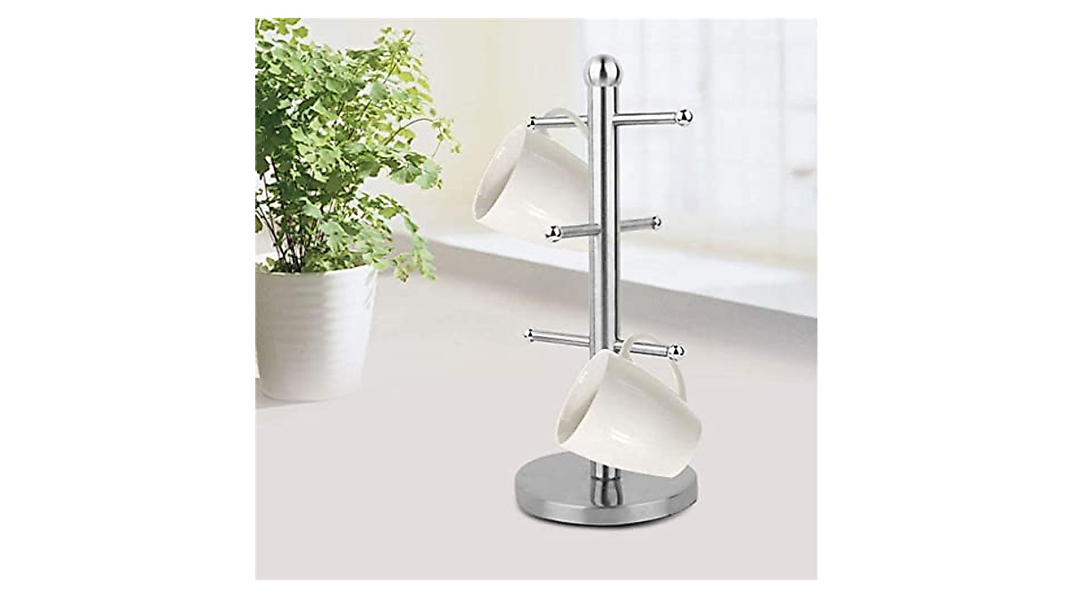 Stylish Stainless Steel Cup Holder for Your Kitchen