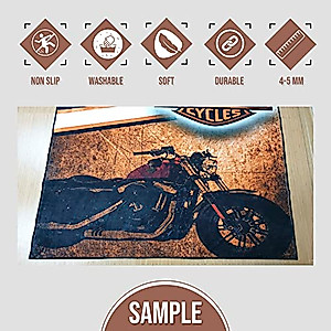 Harley Rug, Motorcycle Rug, Biker Rug, Motorcycle Carpet, Best Rug for Biker