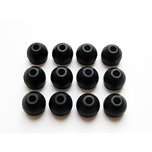 12 pcs (M) Medium Hybrid Replacement Set Earbuds Eartips Compatible with Sony XBA, MDR and DR Series in-Ear Earphone Headsets