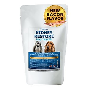 Kidney Restore Bacon Flavor Dog Treats: Low Protein Dog Treats for Kidney Health. Kidney Dog Treats for Kidney Function for Dogs. Renal Friendly Low Protein