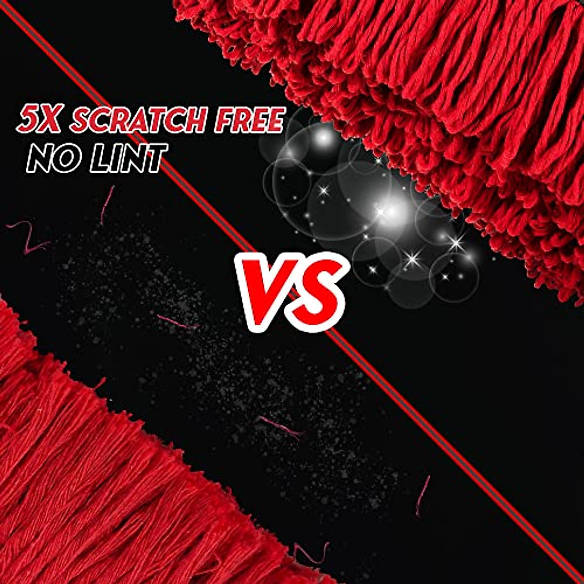 Car Duster Exterior Scratch Free,Soft Car Brush Kit for Car,Truck,SUV,RV and Motorcycle,Wax Cotton Hair,Car Dusters With Extendable Handle,Duster for car Cleaning,Dust Pollen Removing,No Lint…