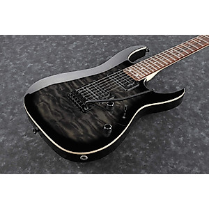Ibanez GRGA 6 String Solid-Body Electric Guitar, Right, Transparent Black Sunburst, Full (GRGA120QATKS)