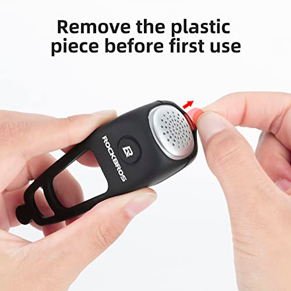 ROCKBROS Electra Bike Bell 90dB Electric Cycling Bells Horn Loud Bicycle Horns Water-Resistant 3 Sound Modes Bike Bells Black