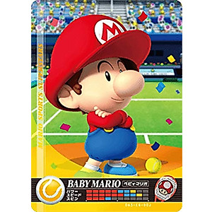 Nintendo Mario Sports Superstars Amiibo Card Tennis Baby Mario for Nintendo Switch, Wii U, and 3DS