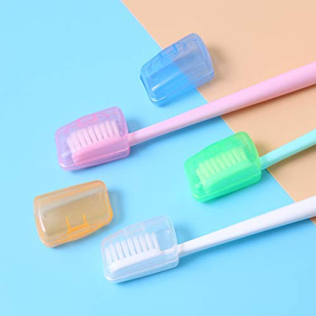 Cafurty 10PCS Toothbrush Covers Head Caps Toothbrush Holder Case Travel Container for Travel Camping Business Trip Toothbrush Cover