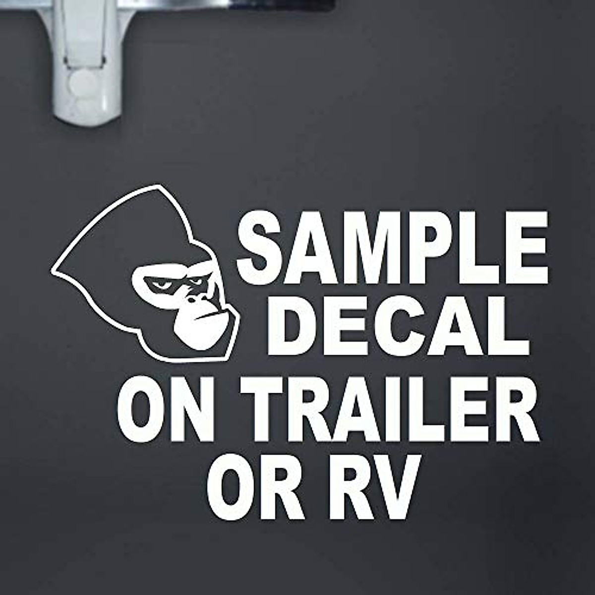 WHOA REARING HORSE TRAILER - PICK COLOR - Back Door Caution Sign Vinyl Decal Sticker A