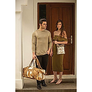 Myra Bag Cinnamon Cowhide Leather Travel Bag S-1272