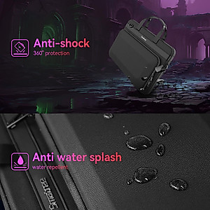 Smatree 16 inch Anti-Shock Laptop Handbag Compatible with 16 inch MacBook Pro 16 inch 2023-2019, Briefcase for ASUS ROG Zephyrus G15/ M16 Gaming Laptop, for ASUS ROG Strix G16/SCAR 16 2023/2024, Red