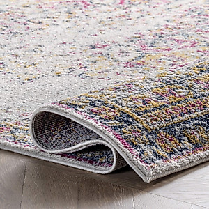 nuLOOM Tabitha Vintage Medallion Runner Rug, 2' 8" x 8', Pink