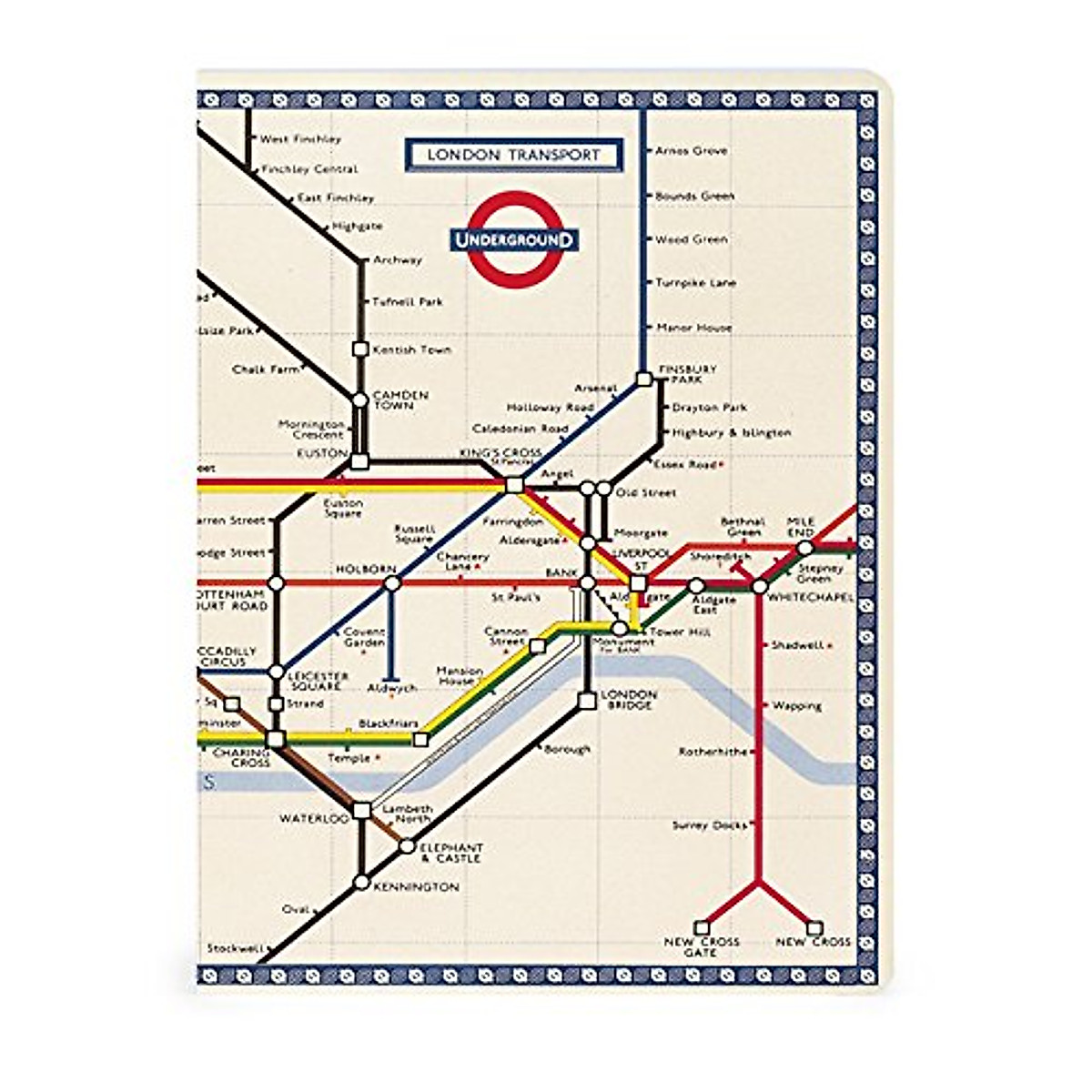 Cavallini Papers & Co Notebook Set Vintage London, 4-Inch by 5.5-Inch, 2 Notebooks 96 Pages