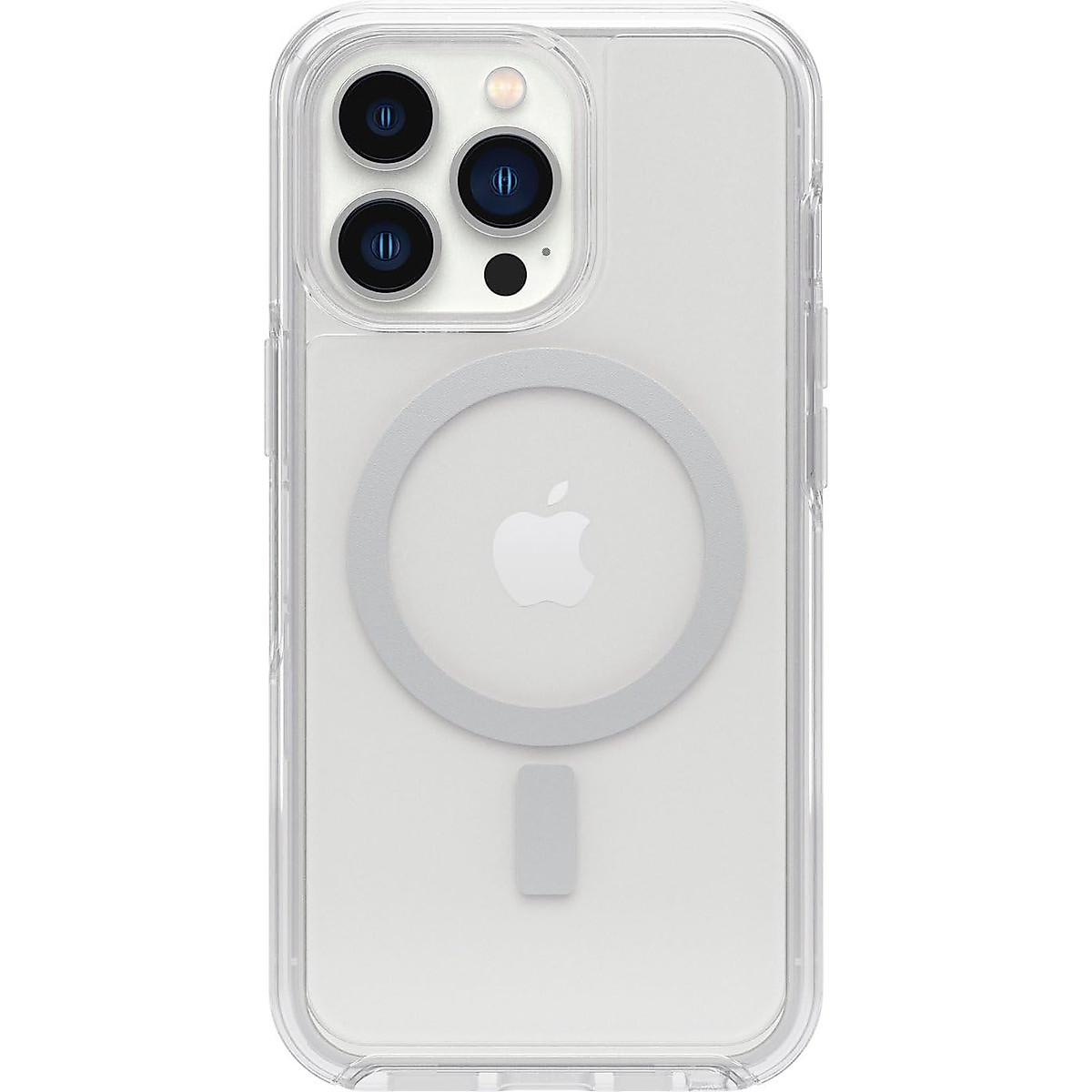 OtterBox iPhone 13 Symmetry Series+ Case - Clear, Ultra-Sleek, Snaps to MagSafe, Raised Edges Protect Camera & Screen