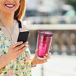 Aieve Tumbler Lid Compatible with Tervis,4Pcs Replacement Covers for 16oz Tumbler,Leak-proof Cup Lid (Blue,Green,Purple and Red)