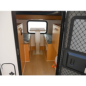 Pop-Up Truck Camper with Sliding Queen Size Bed/Sofa Bed/Bathroom and Kitchen., White