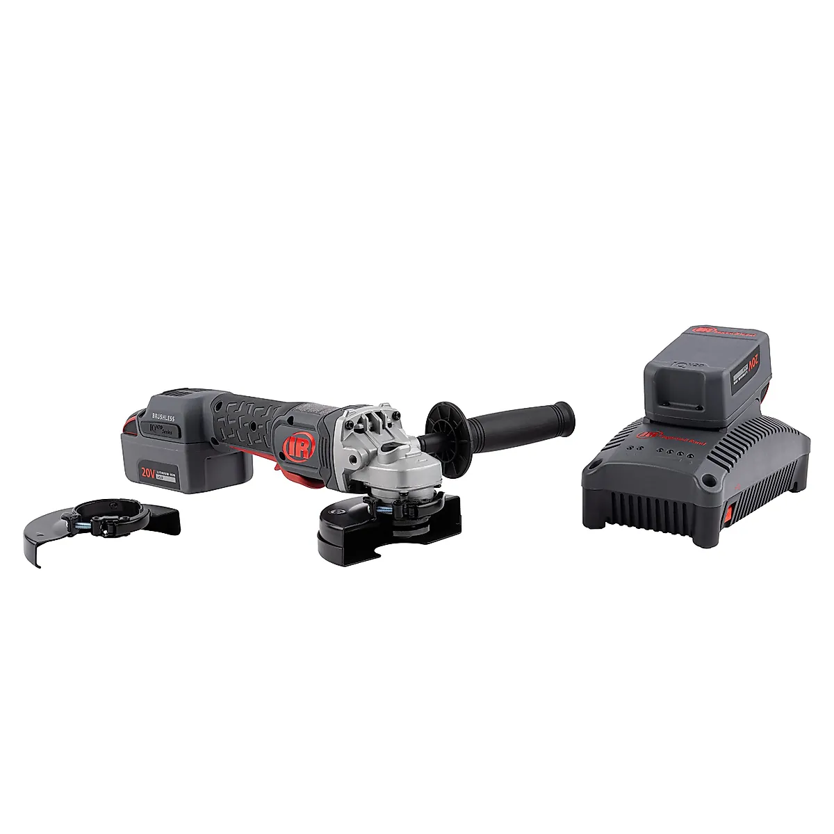Ingersoll Rand G5351-K22-20V Cordless Angle Grinder and Cut-off Tool, 2 Battery Kit, 8000 RPM, 1HP, 4.5" Wheel
