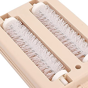 Hand Broom Brushes, Carpet Debris Sweeper Brush with Double Roller, Handheld Sofa Sweeper Brush, Table Sweeper for Bed Desktop
