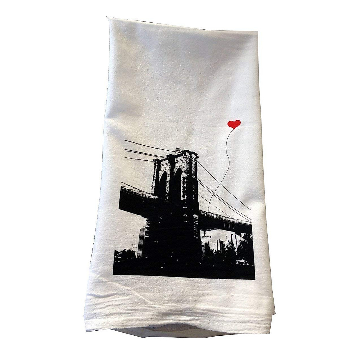New York Brooklyn Bridge Floursack Tea Towel