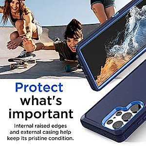 AICase for Samsung Galaxy S23 Ultra,Heavy Duty Drop Protection Full Body Rugged Shockproof 3-Layer Military Protective Tough Durable for Samsung S23 Ultra 6.8"_11