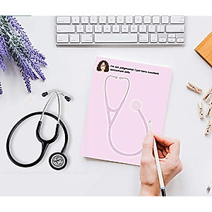 KAPTAN Funny Notepads - Nurse/Doctor Medical Themed, Sarcastic Memo Pads for Writing Notes, Lists, Appointments, and Schedules, Cute Office Stationery