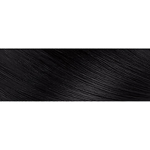 Moisture Rich Liquid Hair Color by Creme of Nature, C11 Natural Black, with Shea Butter Conditioner, 1 Application