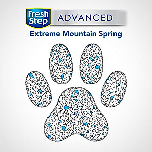 Fresh Step Advanced Extreme Clumping Cat Litter with Odor Control - Mountain Spring Scent, 18.5 lb (Package May Vary)