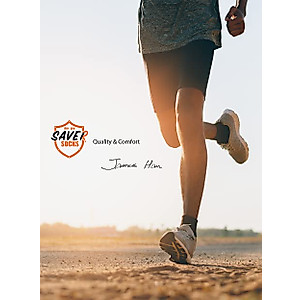 SAVER Men's Hiking & Trekking Cotton Crew Socks with Dri-Tech Moisture Wicking Control - Blisster Resistance Cousion - 4 Pairs