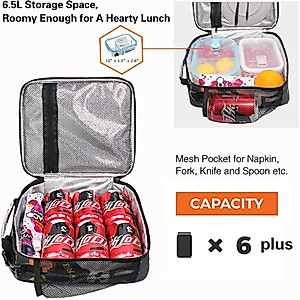 ALAZA Sloth Lunch Bag Insulated Lunch Box Large Freezable Lunch Boxes Cooler Meal Prep Lunch Tote Follow Your Dreams with Shoulder Strap for Women Boys Girls