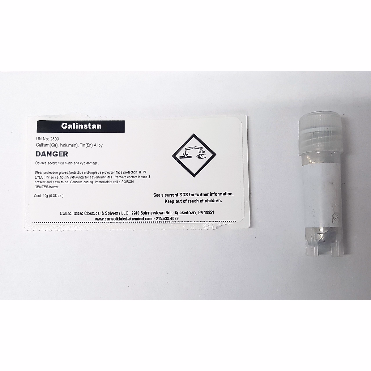 Liquid Metal Alloy (10g) Bottle -19C "Comparable to Galinstan"