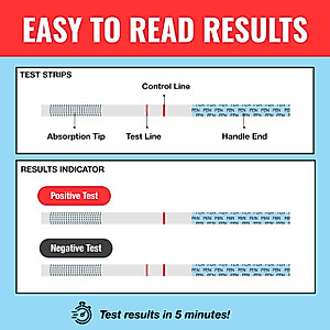Fentanyl Test Strip Kit - Includes 5 Fentanyl Test Strips, Mixing Container, 10mg Spoon and Instructions - 5 Pack
