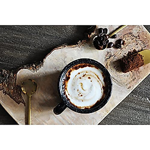 Mirro 12oz Traditional Vintage Black Speckled Enamel on Steel Mug, (MIR-1071