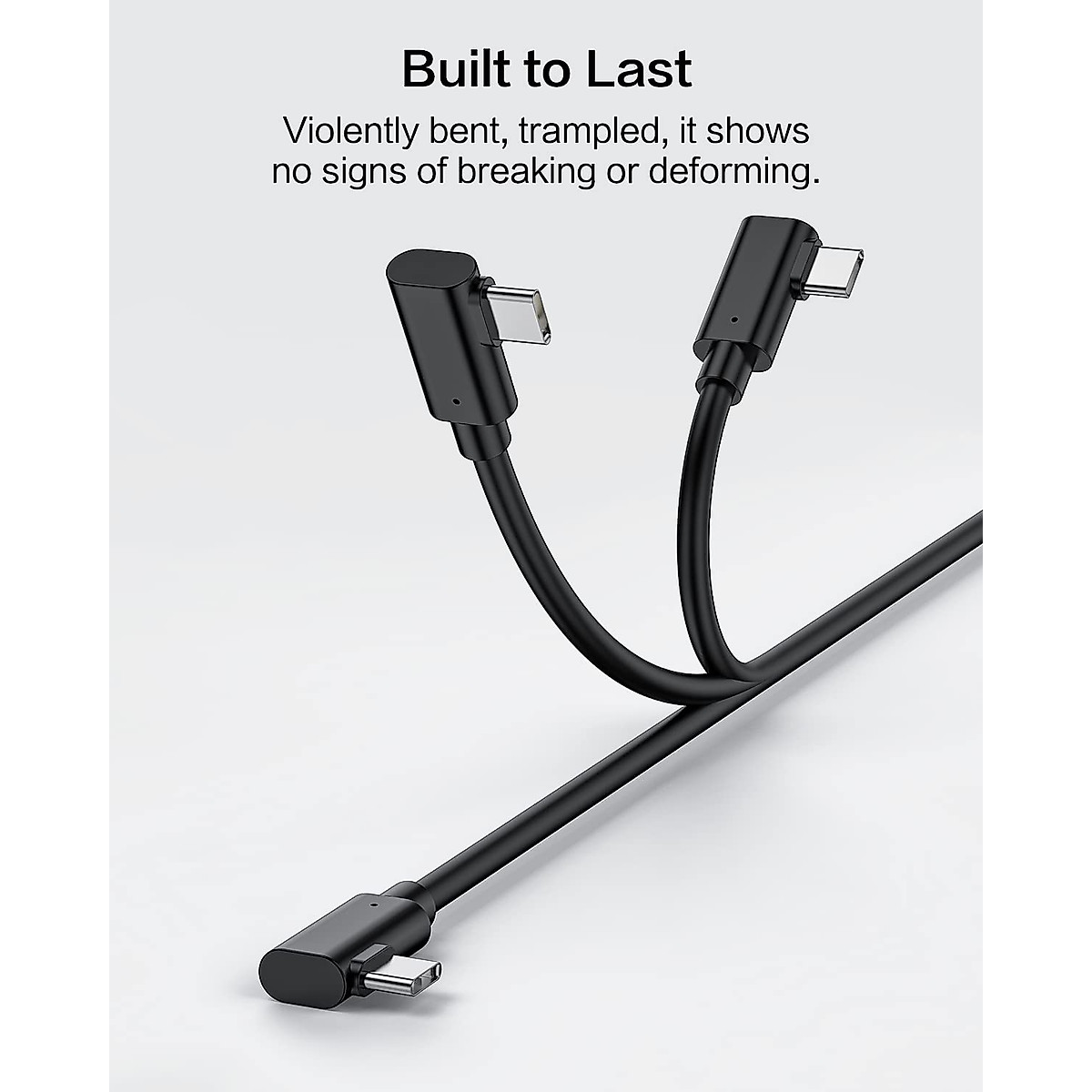 TechMatte Link Cable 16FT/5M Compatible with Oculus Quest 2/1, PC/Steam VR, 5Gbps High Speed PC Data Transfer, USB 3.2 GEN1 Type C to C, with USB-C to USB-A Adapter, Cable for VR Headset and Gaming PC