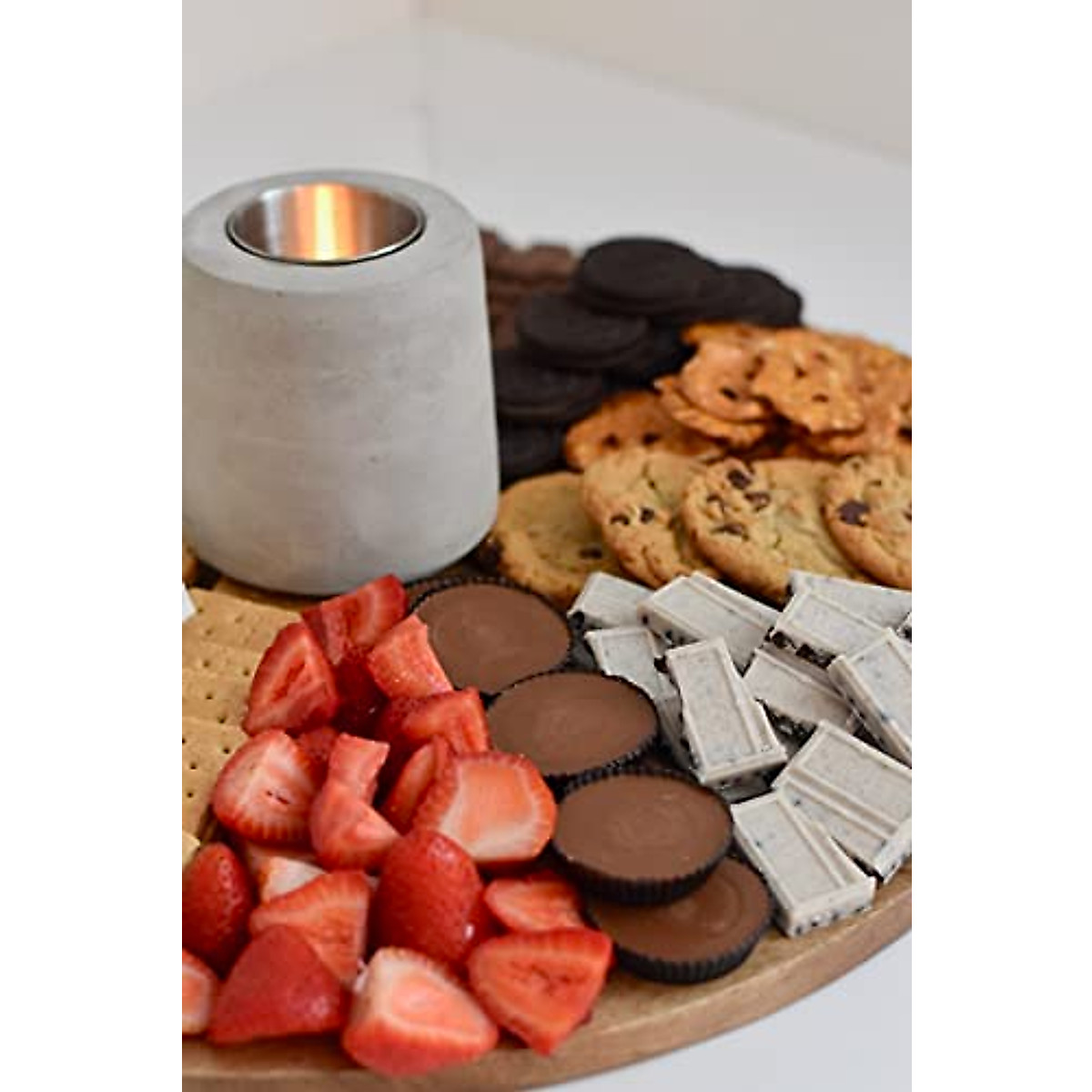 Mud Pie Mini Marshmallow Smore's Roasting Set, Pit 4" x 4" Dia | Skewer 5 3/4"