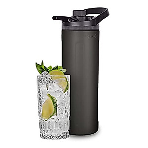 GrowlerWerks uKeg Twist Seltzer Maker & Dispenser – Portable Patented Carbonation System - Vacuum Insulation for Beverages – Includes Carry Handle- Soda Maker for Sparkling Water (Tungsten, 36 oz)