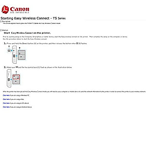 Canon PIXMA TS Series Wireless Inkjet All-in-One Printer - Print, Scan and Copy for Home or Office - up to 4800 x 1200 Resolution, 1.5 Segment LCD Display - White - BROAGE 6 Feet Printer Cable