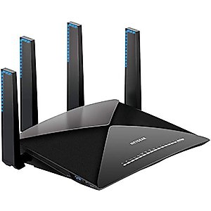 NETGEAR Nighthawk X10 Smart WiFi Router (R9000) - AD7200 Wireless Speed (up to 7200 Mbps) for 60Ghz WiFi Devices | Up to 2500 sq ft Coverage | 6 x 1G Ethernet, 1 x 10G SFP+, and 2 USB ports