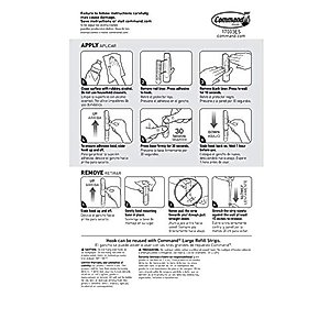Command Large Utility Hooks, Damage Free Hanging Wall Hooks with Adhesive Strips, No Tools Wall Hooks for Hanging Decorations in Living Spaces, 7 White Hooks and 12 Command Strips