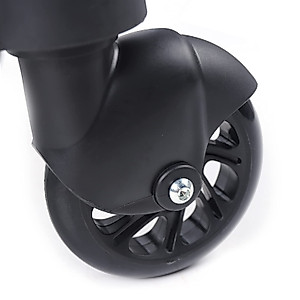 Gdrasuya10 55 x 33 x 36 cm Universal Pram Pedal Adapter, Comfort Wheeled Board Stroller Ride Board with Detachable Seat, Holds Children Up to 25kg