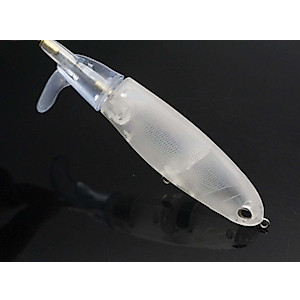 unpainted 14.5cm 32.06g Crawfish Crankbait Blanks Whopper Popper Swimbait Trout Spinnerbaits Topwater jerkbait Pike Walleye Perch Rotating Tail Swivel 130mm plopper