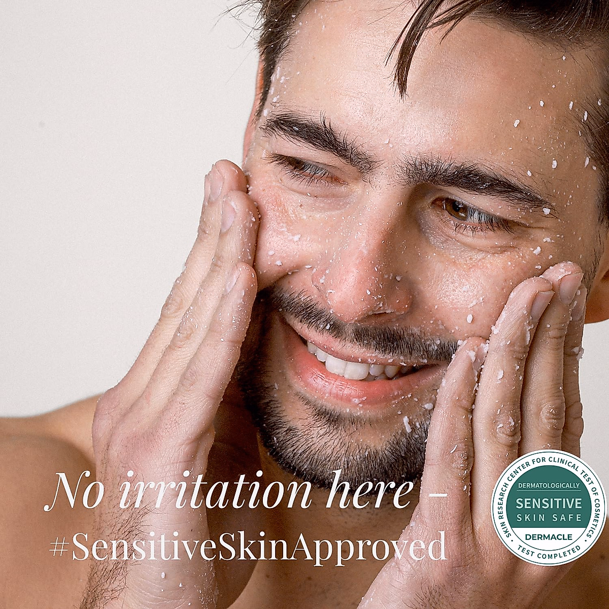 MOTHER MADE Exfoliating Vegan Facial Peeling Gel with Green Tea, Vitamin E, Hyaluronic Acid, 3.38 fl. oz.| Gentle Natural Face Scrub Exfoliator, Cleansing, Physical Peel, Korean Skincare